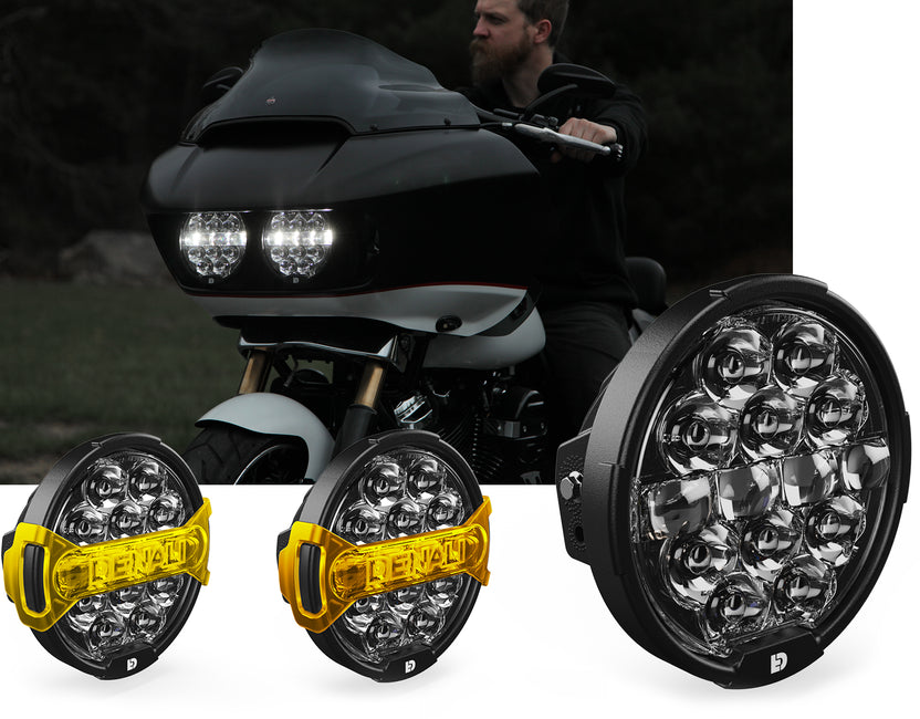 D14 Destroyer LED Headlight for Harley-Davidson & Scrambler Motorcycles