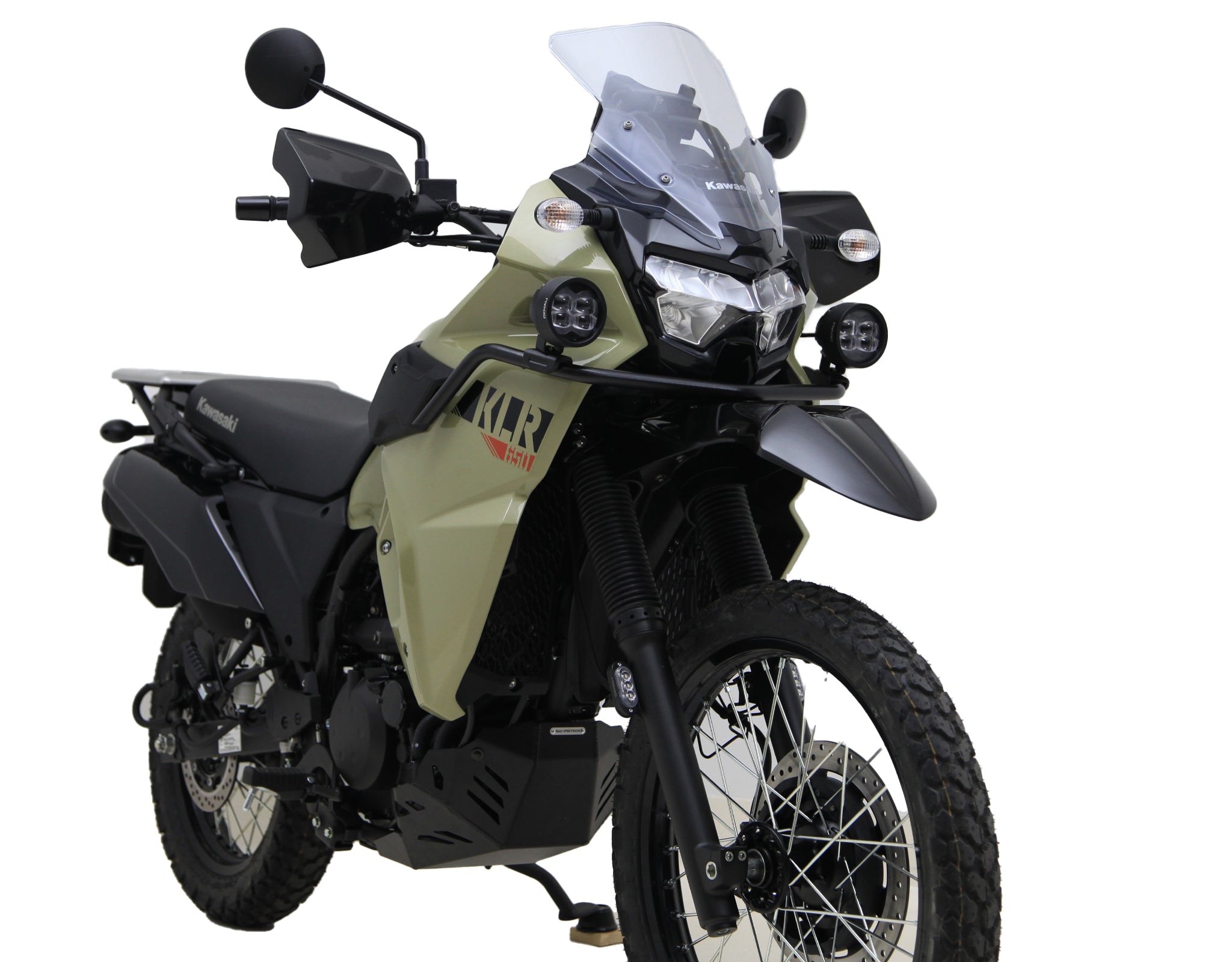Upper Crash Bar Driving Light Mount - Kawasaki KLR650 – DENALI Electronics